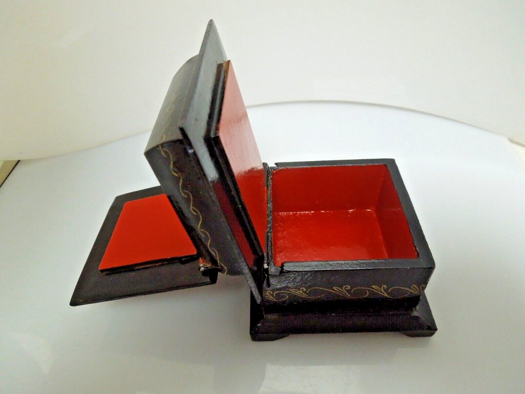 S995 Russian Box, Trinket Box, Lacquered Box, Vintage Boxes, Russian ...