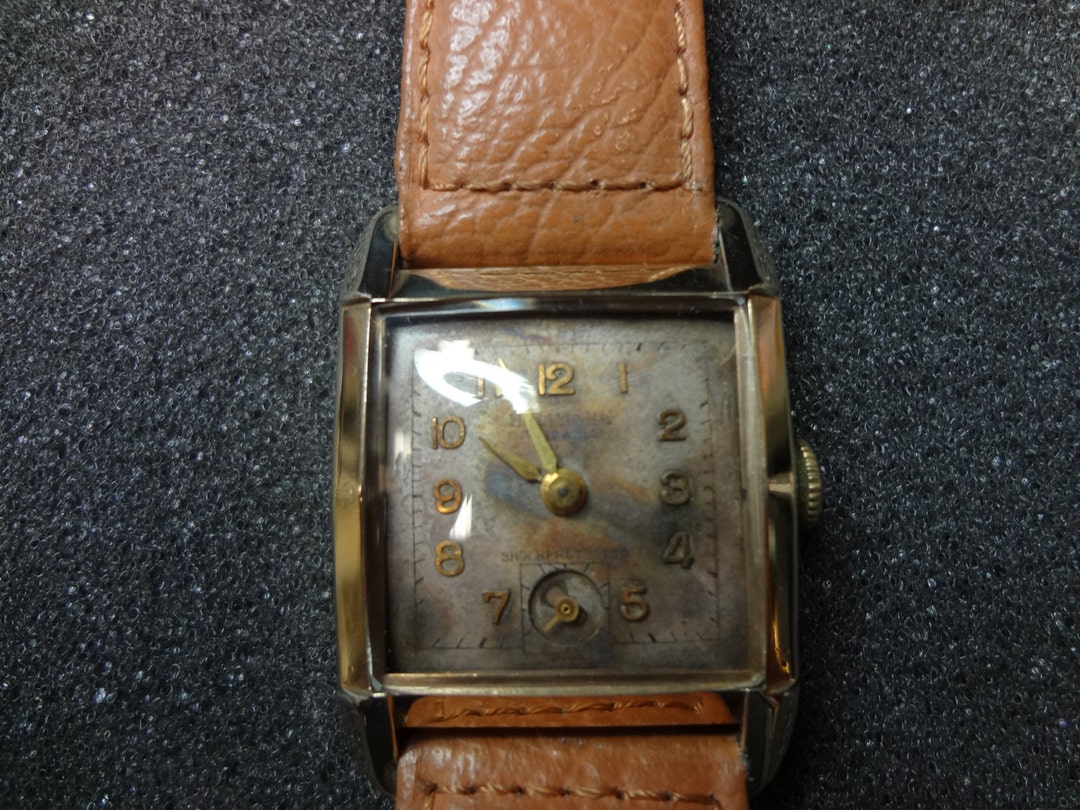 B089 Vintage 1930s Men's Hallmark Wristwatch 10K Rolled Gold Plated ...