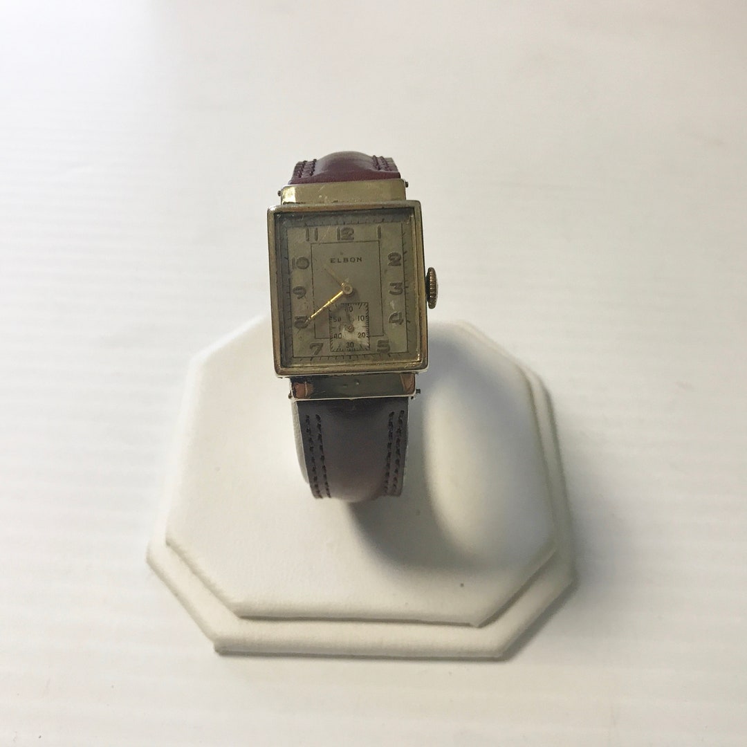 E632 Vintage Elbon USA Hand Winding Men's Wrist Watch - Etsy