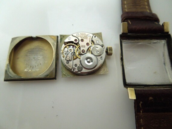 s546 1953 LONGINES Gents Waffle Dial Vintage Dress Wa… - Gem