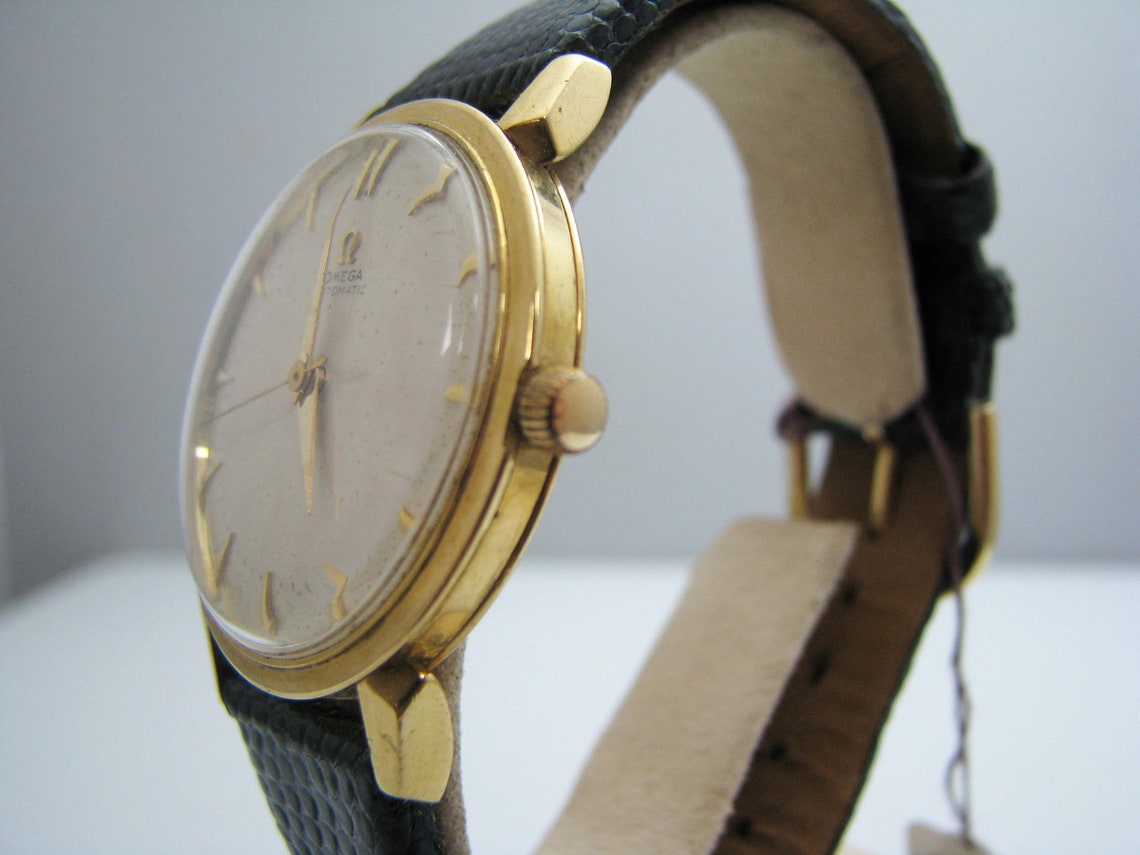 B291 Men's Classic 18kt Yellow Gold Omega wristwatch | Etsy