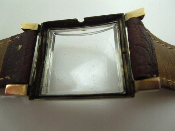 s546 1953 LONGINES Gents Waffle Dial Vintage Dress Wa… - Gem