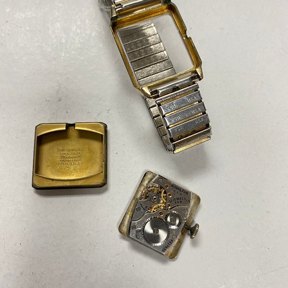 m386 Vintage Hamilton USA 10K Gold Filled 17J Men's W… - Gem