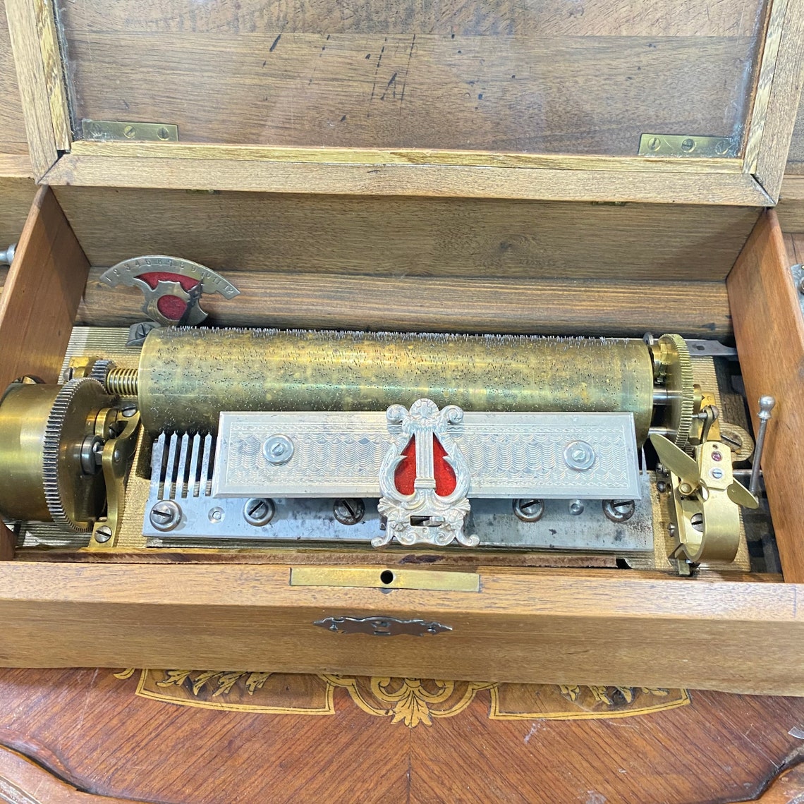 C112 Antique 1800's Wooden Musical Box Working Condition | Etsy