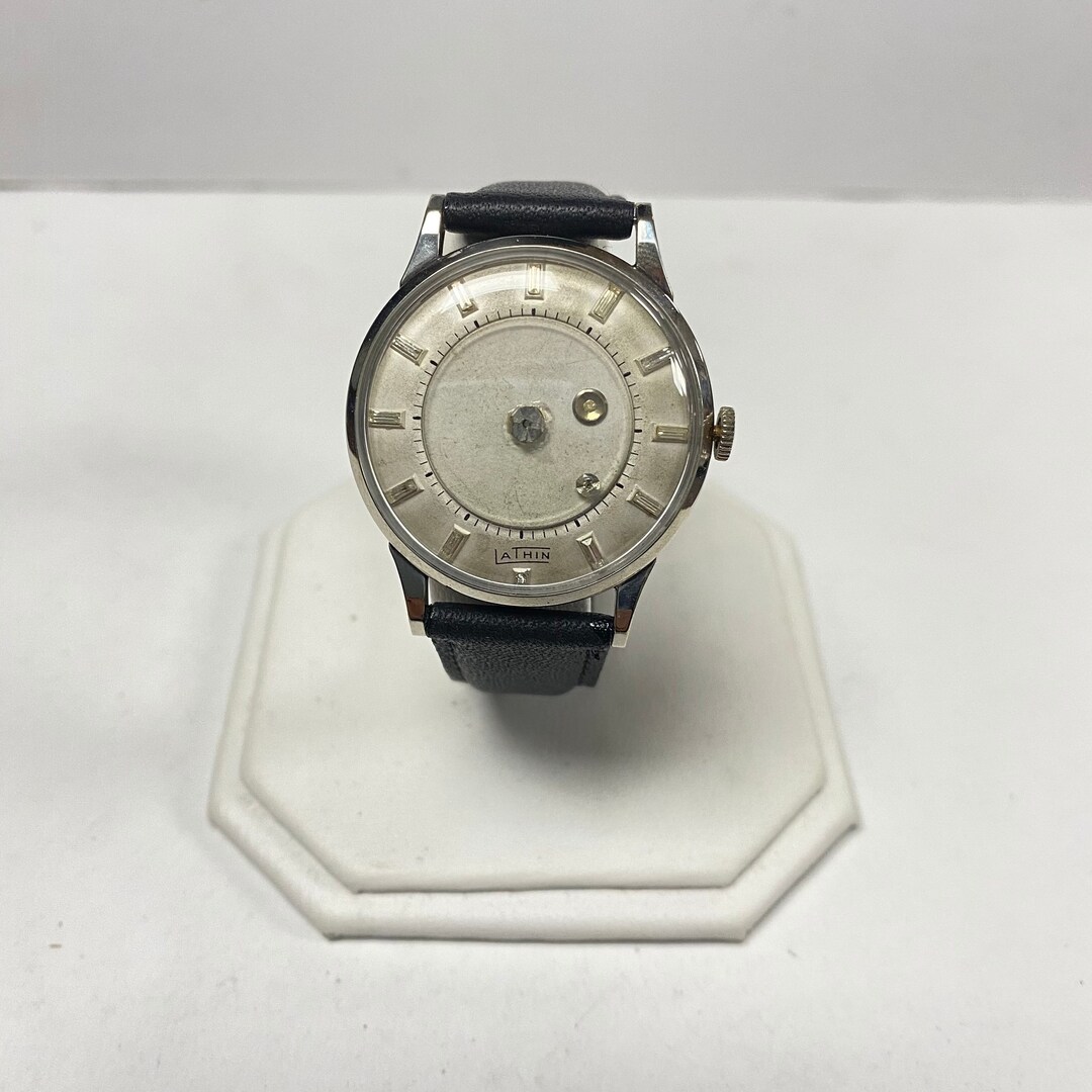 F769 Vintage Lathin Mechanical Men's Wrist Watch Stainless Steel 17J - Etsy