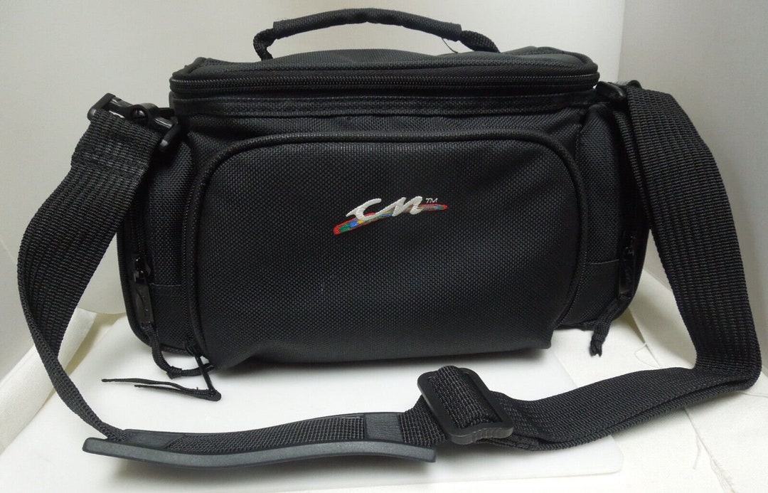 S655 Camera-camcorder Bag / Carry Case Black 13"x8"x7" With Shoulder ...