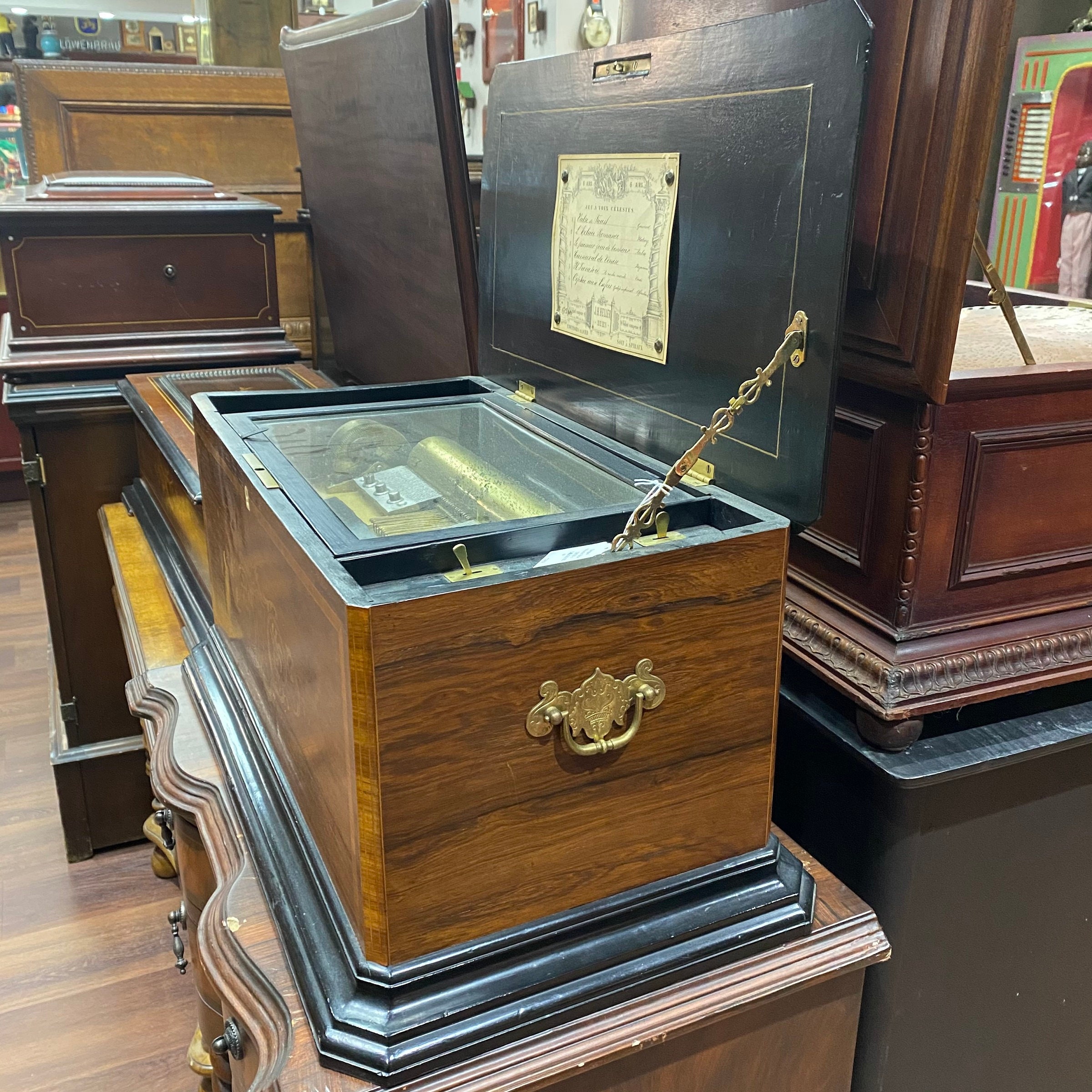 C092 Antique 1800's Collectible Organ Musical Box Working | Etsy