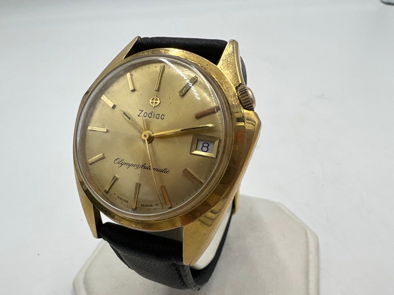 U152 Zodiac Olympos Automatic Date Wrist Watch - Etsy