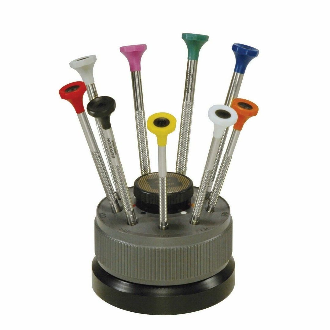 Bergeon 30081-S09 Set of 9 Ergonomic Watchmakers Screwdrivers Tool ...