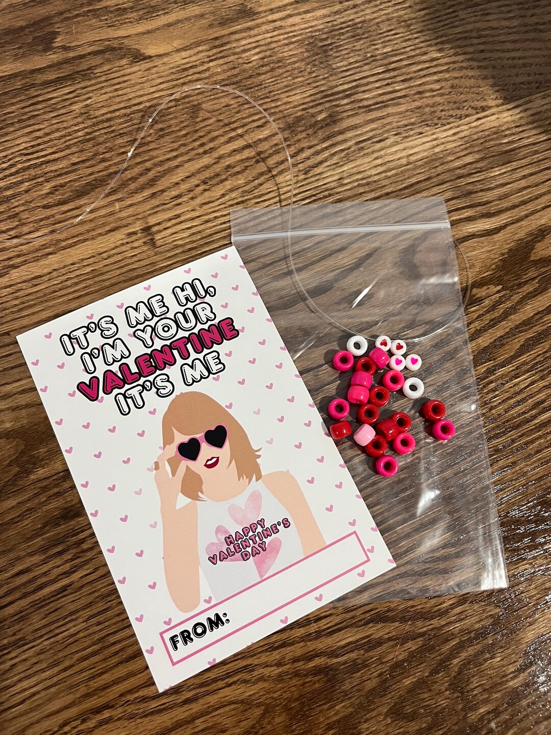 Swifties Valentine’s Day Cards With Make-your-own Friendship Bracelets ...