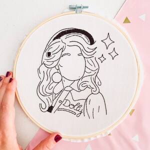 PATTERN - Dolly Parton Embroidery Pattern and Tutorial - Diy Dolly Wall ...