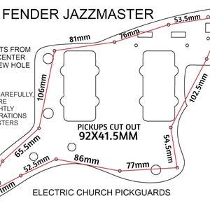 Metallic Gold Acrylic Pickguard for Us/mex Fender Standard Jazzmaster ...