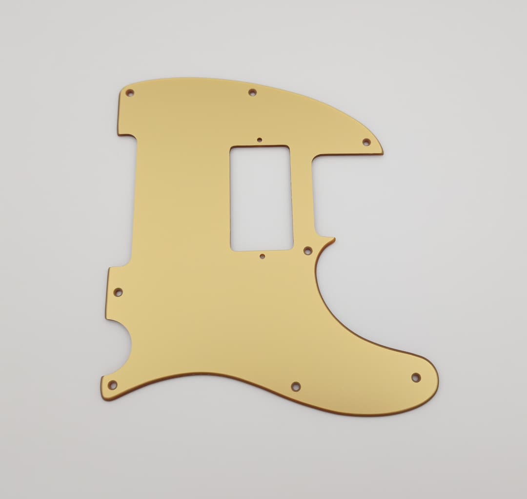 5/8 Hole Metallic Gold Acrylic Pickguard for Us/mex Fender Telecaster ...