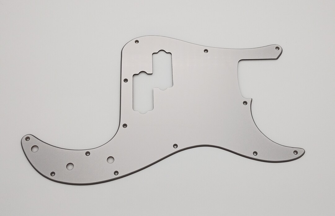 Metallic Silver Acrylic Pickguard for Fender Precision Bass-various ...