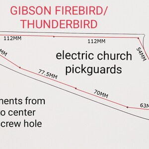 Metallic Gold Acrylic Pickguard for Gibson Firebird Guitar/thunderbird ...