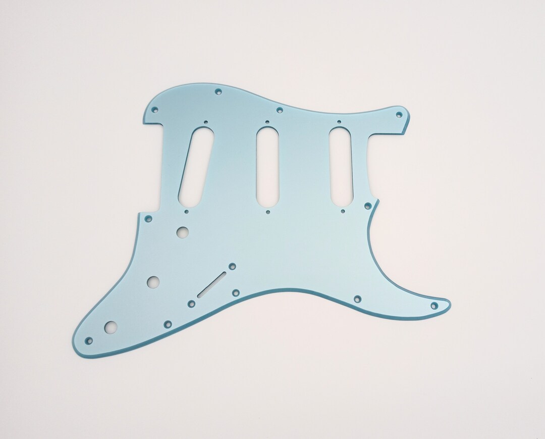 11 Hole Metallic Ice Blue Acrylic Pickguard for Us/mex Fender ...