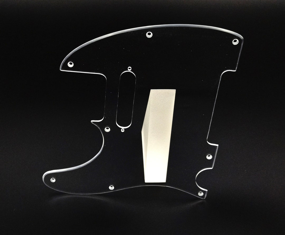 5/8 Hole Clear Acrylic Lefthand Pickguard for Us/mex Fender Telecaster ...