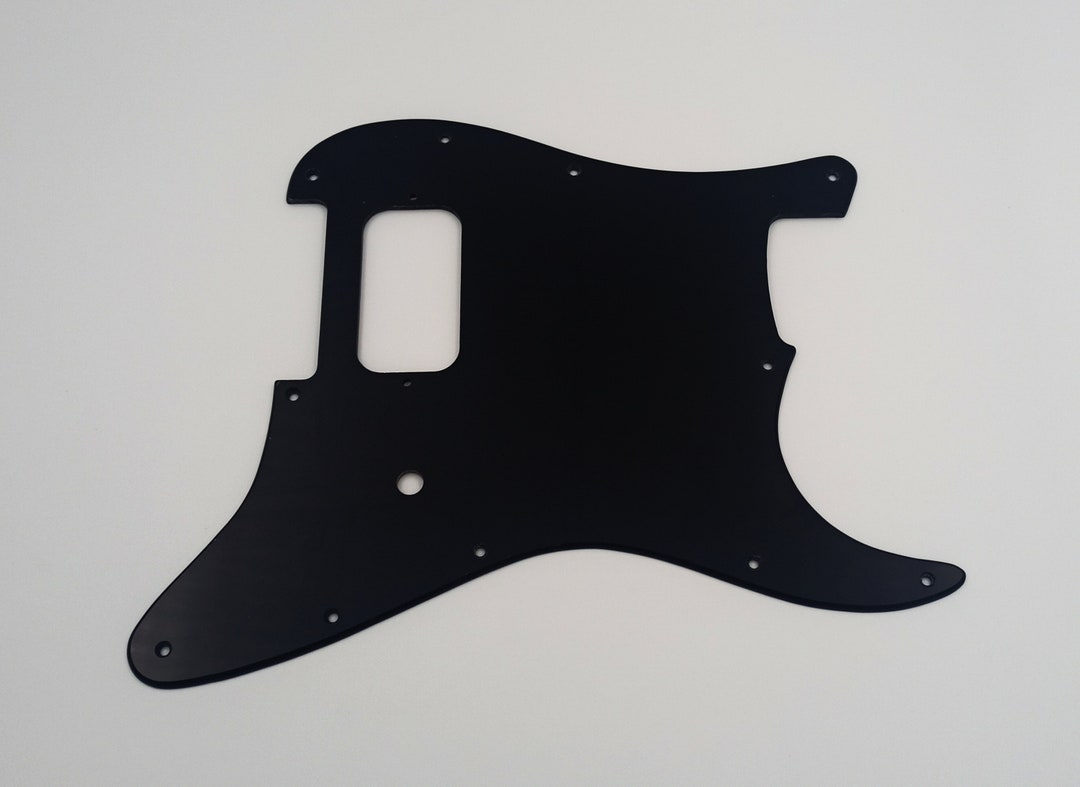 11 Hole Black Acrylic Pickguard for Fender EVH/TOM DELONGE Stratocaster ...