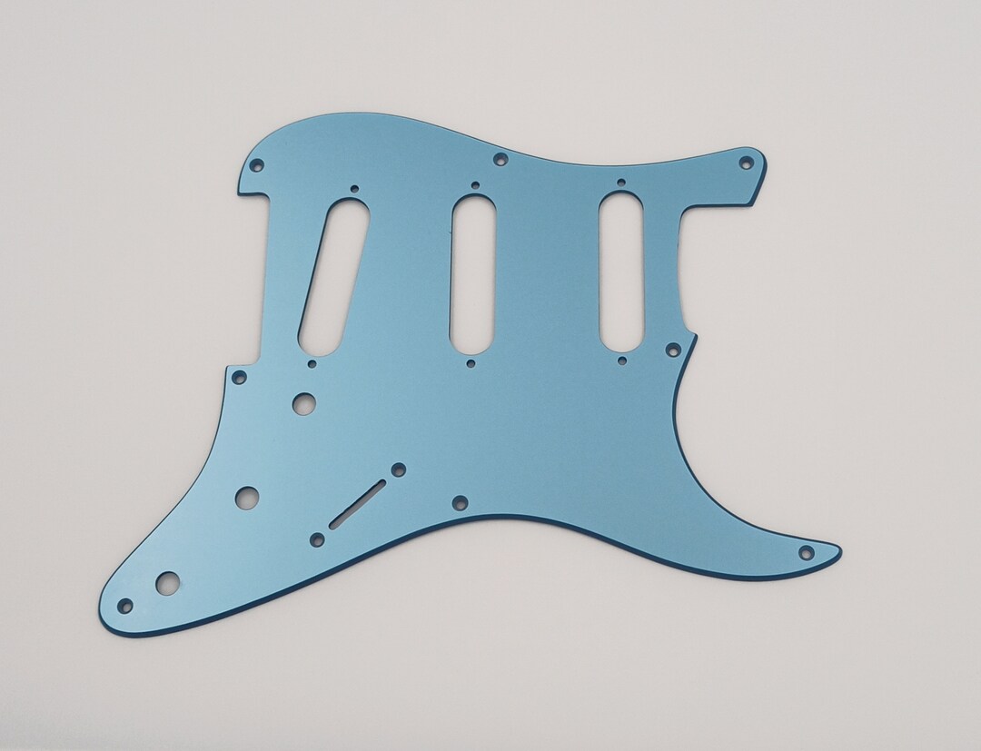 8 Hole Metallic Blue Acrylic Pickguard for Us/mex Fender Stratocaster ...