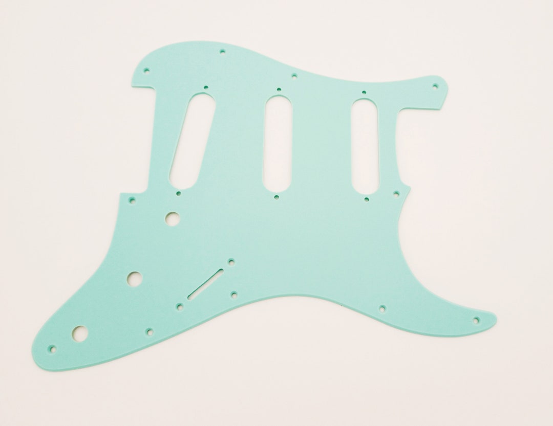 11 Hole Spearmint Green Acrylic Pickguard for Us/mex Fender ...