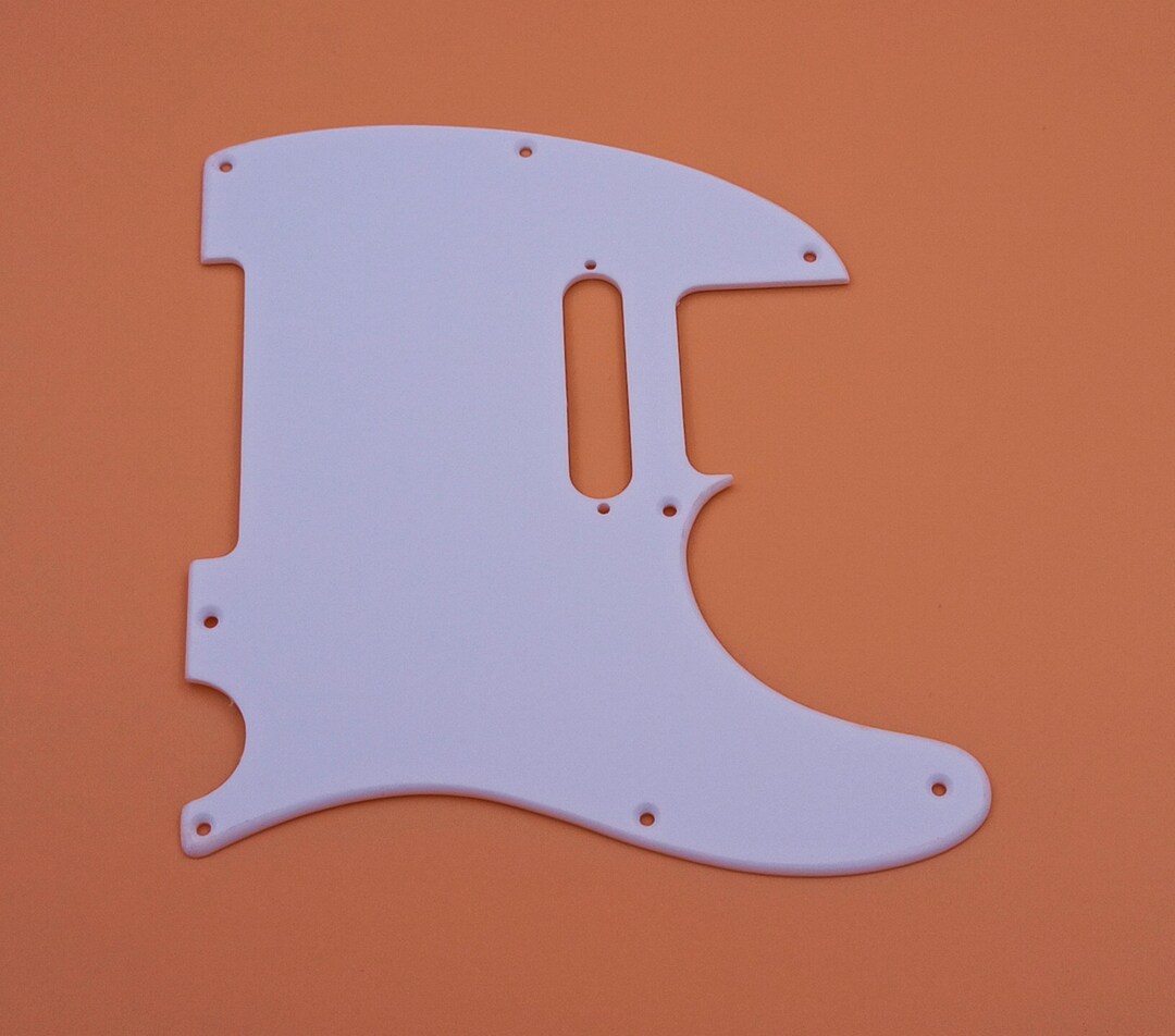 5/8 Hole White Matt Acrylic Pickguard for Us/mex Fender Telecaster ...