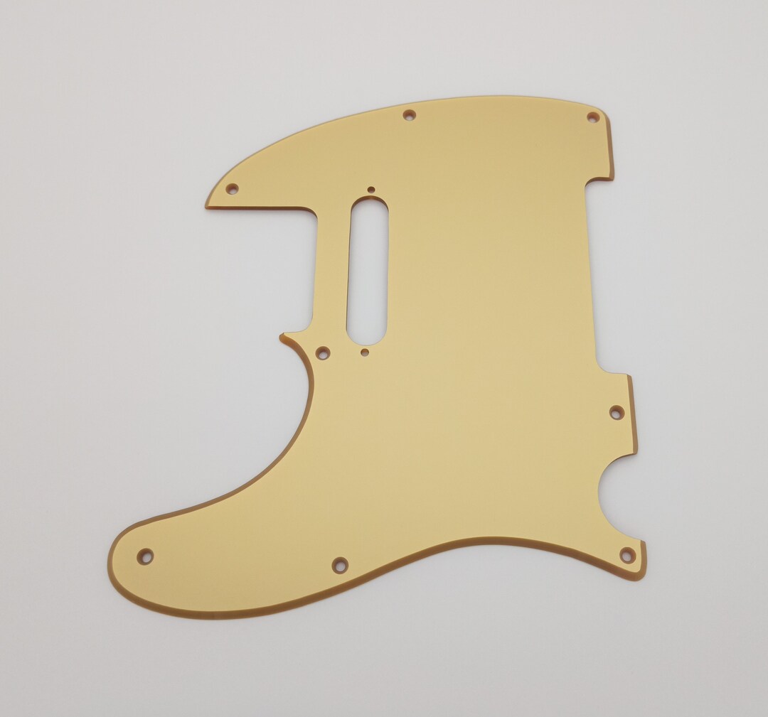5/8 Hole Metallic Gold Acrylic Lefthand Pickguard for Us/mex Fender ...