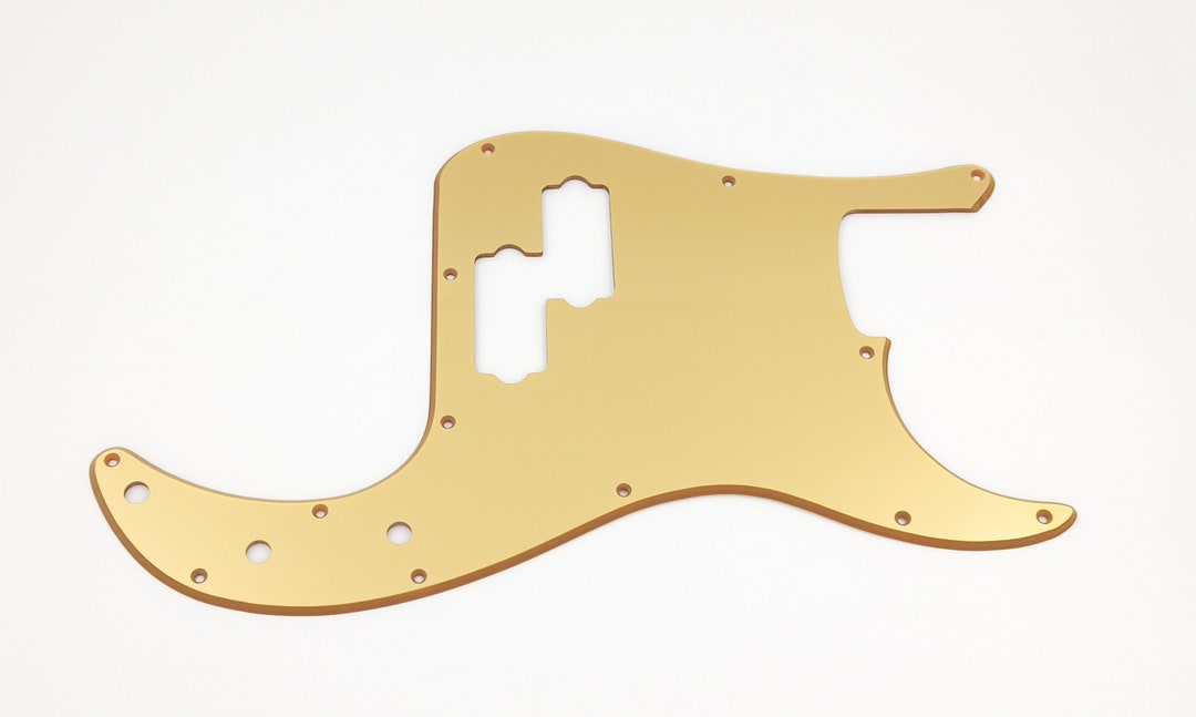 Metallic Gold Acrylic Pickguard for Fender Precision Bass-various ...