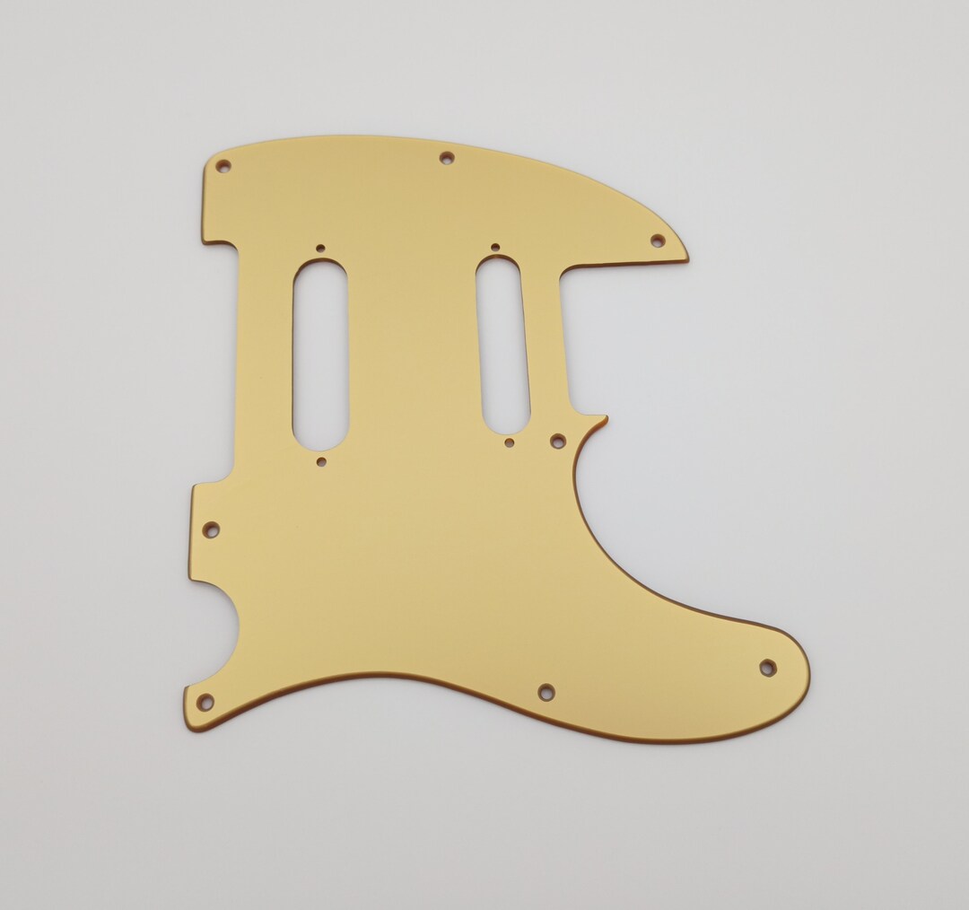 8 Hole Metallic Gold Acrylic Pickguard for Us/mex Fender Nashville ...