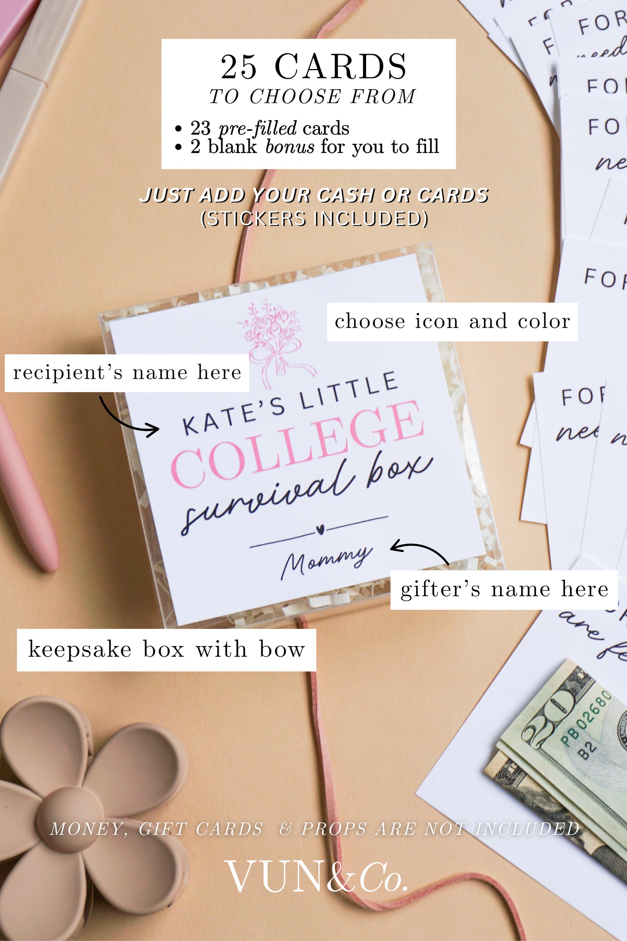 Custom College Gift Card Book College Care Package Gift for High School ...