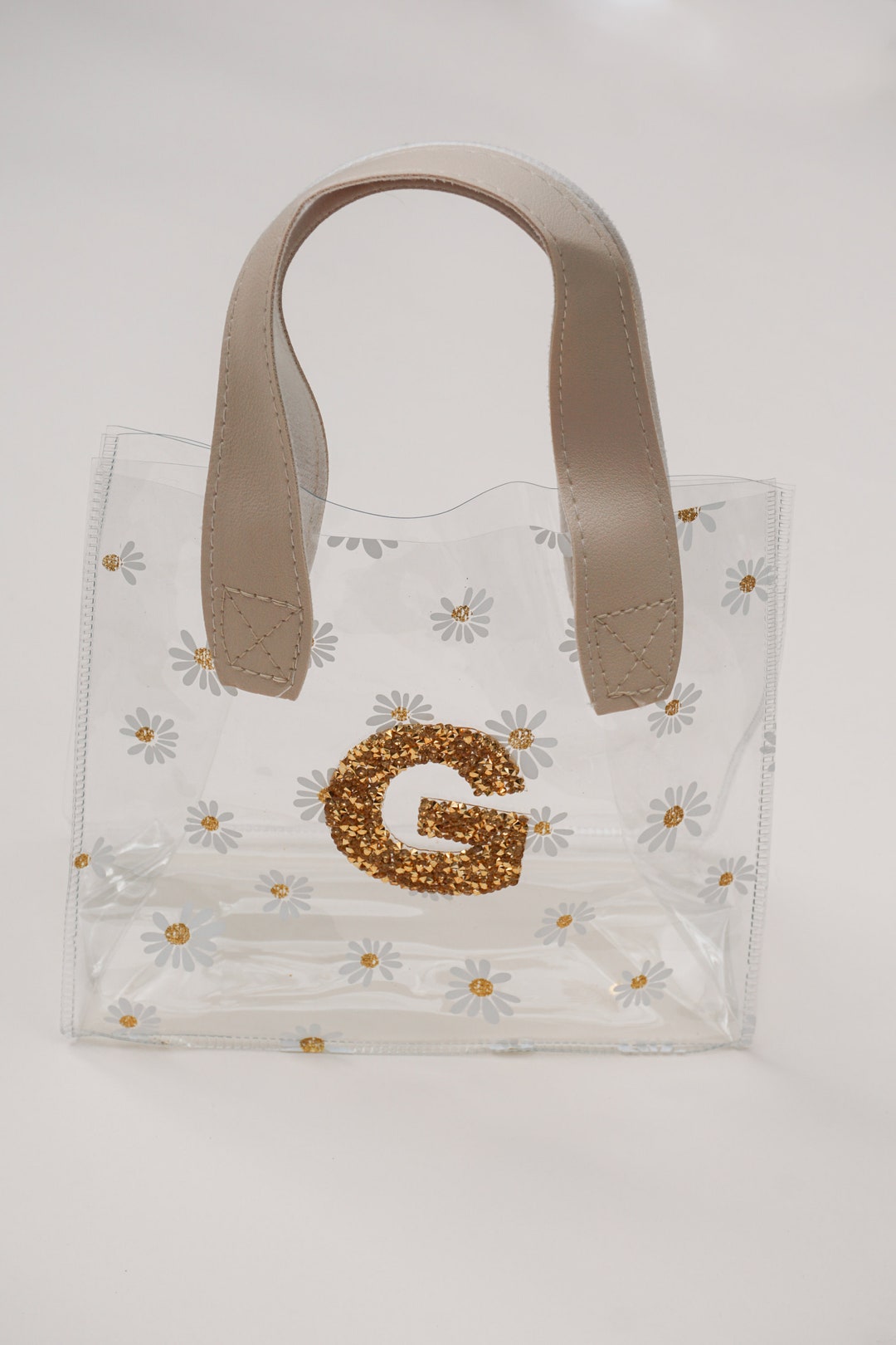 Flower Girl Proposal Gift Bag Custom Daisy Flower Gift Purse Initial ...