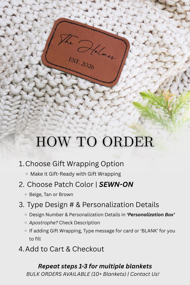 Personalized 2nd Anniversary Gift for Her Custom Cotton Blanket Gift ...