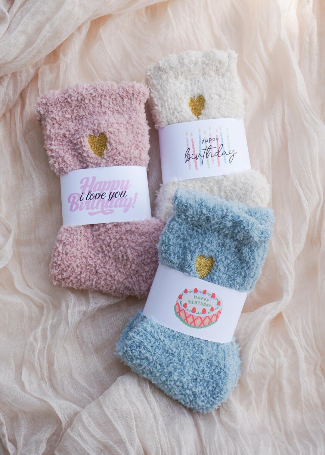 Happy Birthday Sock Women Birthday Token Gift for Her Best Friend ...