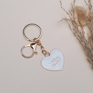 Mrs Keychain Bride Key Chain Best Friend Engagement Gift for Her Friend ...