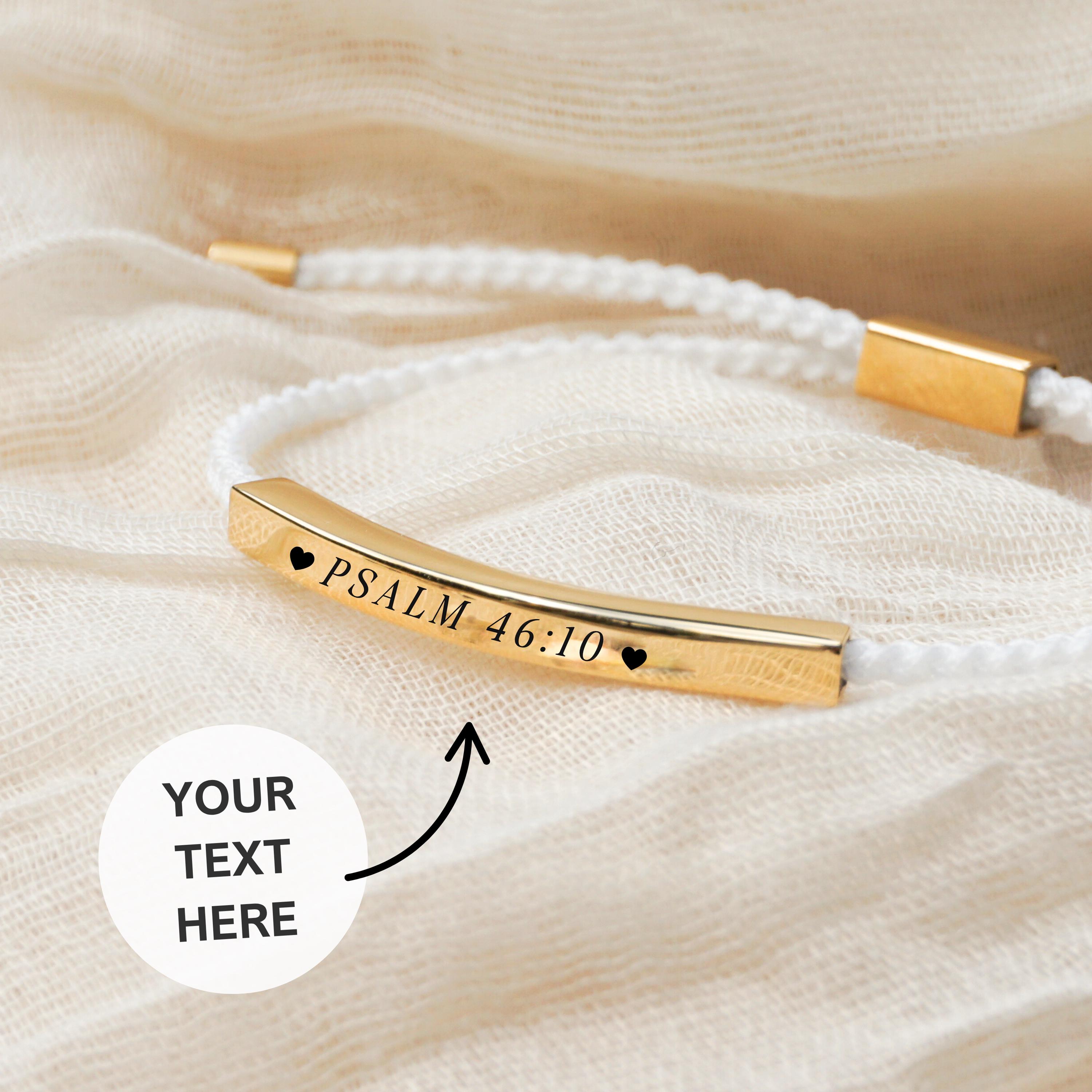 Personalized Christian Gift Bible Jewelry for Woman Scripture Bracelet ...