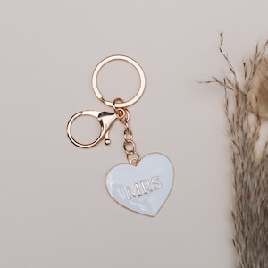 Mrs Keychain Bride Key Chain Best Friend Engagement Gift for Her Friend ...