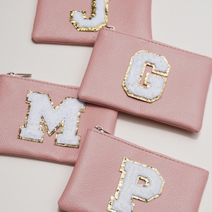 Personalized Wallet Coin Purse Pouch Bag Pink Vegan Leather Wallet Bag ...