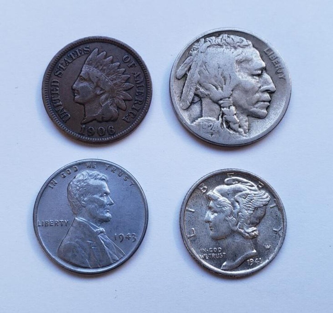 Mini Collection of Collectible US Coins Includes Silver Old US Coin Lot ...