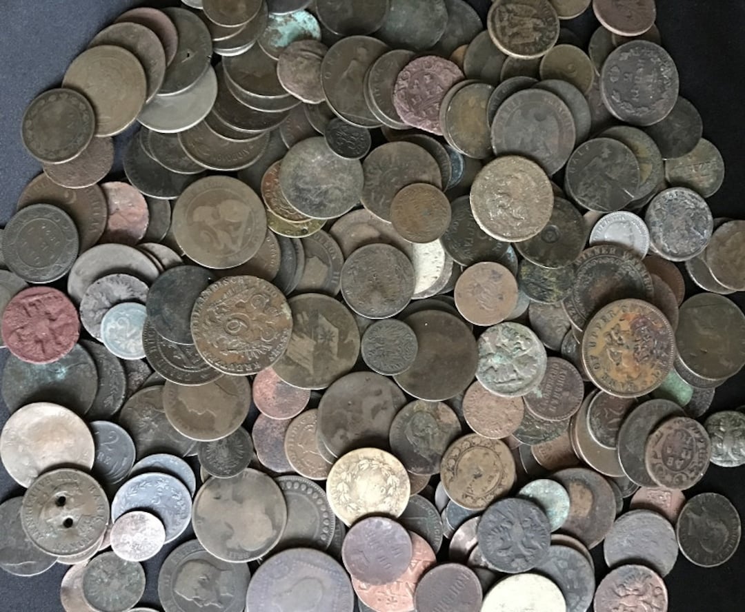 10 LOW GRADE Old World Coins / 1700s 1800s / A Part of History ...