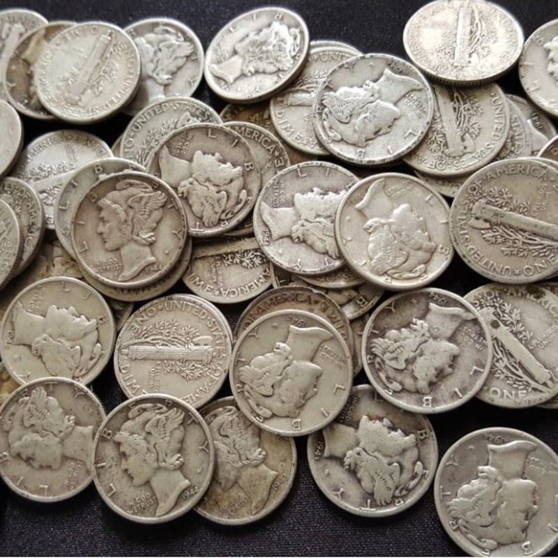 Mercury Dimes Estate Lots - Etsy
