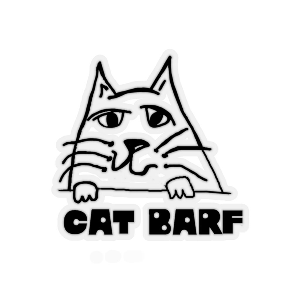 Cat Barf, Logo Sticker - Etsy