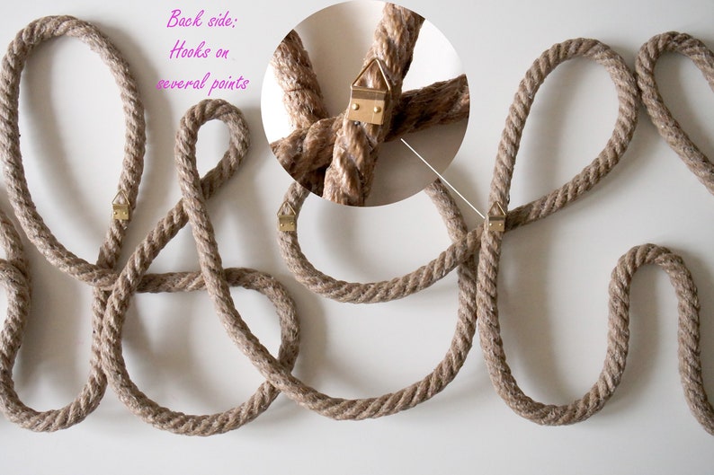 Large Wall Name Sign for Nursery Rope Name Personalized Wall - Etsy