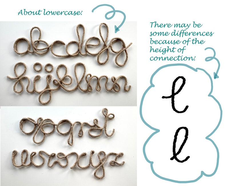 Large Wall Name Sign for Nursery Rope Name Personalized Wall - Etsy
