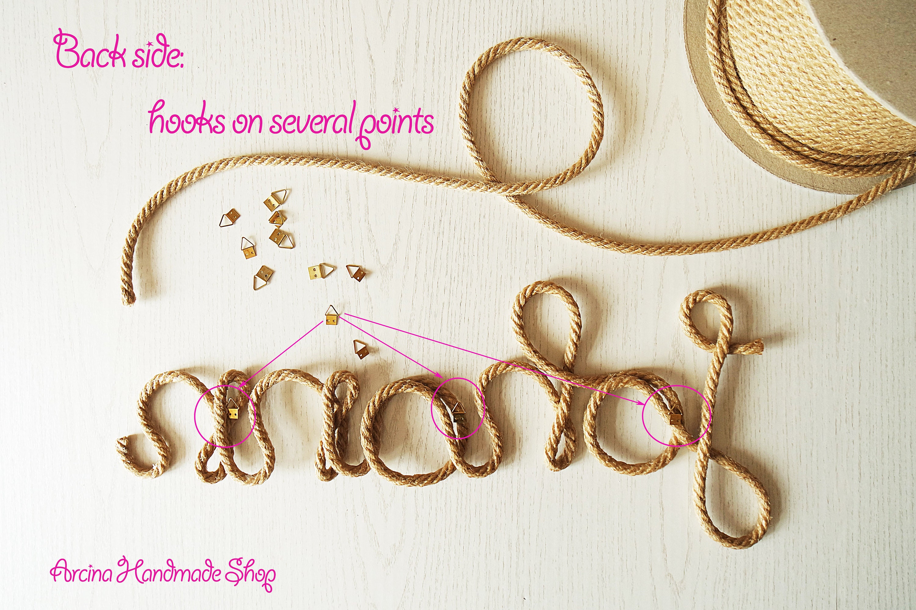 Rope Welcome Wall Sign Rustic Wall Art Housewarming Gift | Etsy