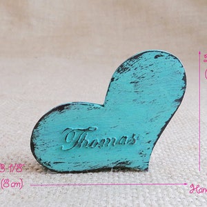 Rustic Wood Personalized Wedding Name Tag, Wedding Table Decor, Name ...