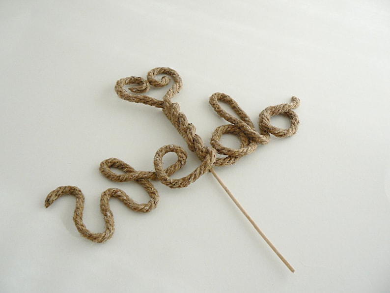 We Do Rustic Cake Topper Rope / Wedding Cake Topper / Rustic - Etsy