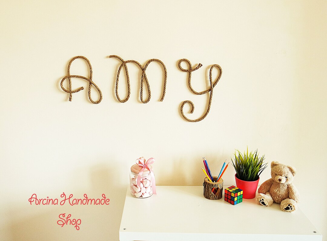 Large Rustic Wall Letters for Nursery Girl, Housewarming Gift ...