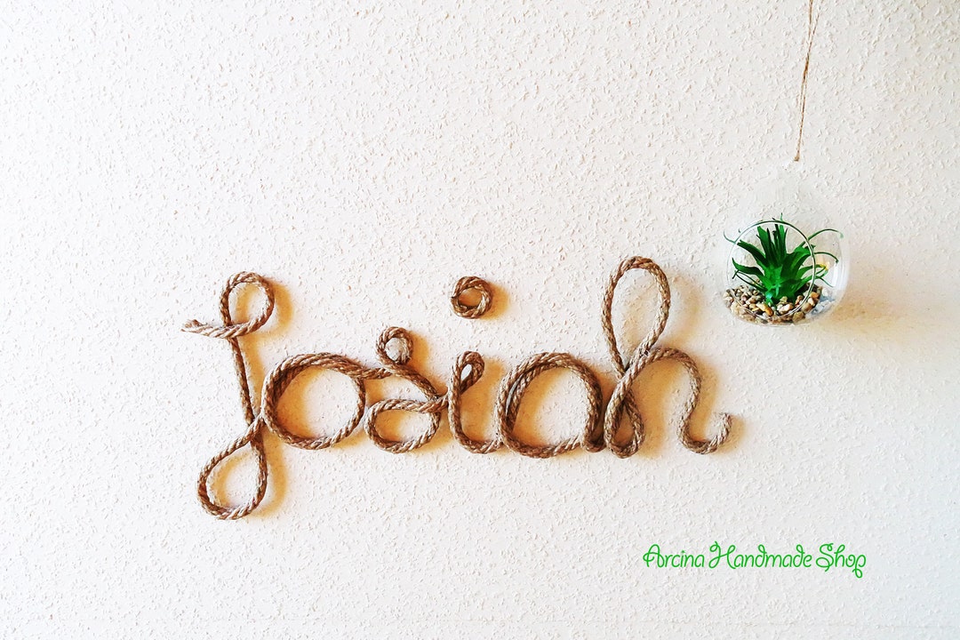 Natural Wall Name Decor, Personalized Wall Letters, Personalized Name ...