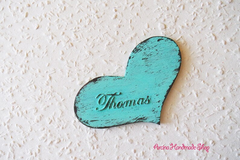 Rustic Wood Personalized Wedding Name Tag Wedding Table - Etsy