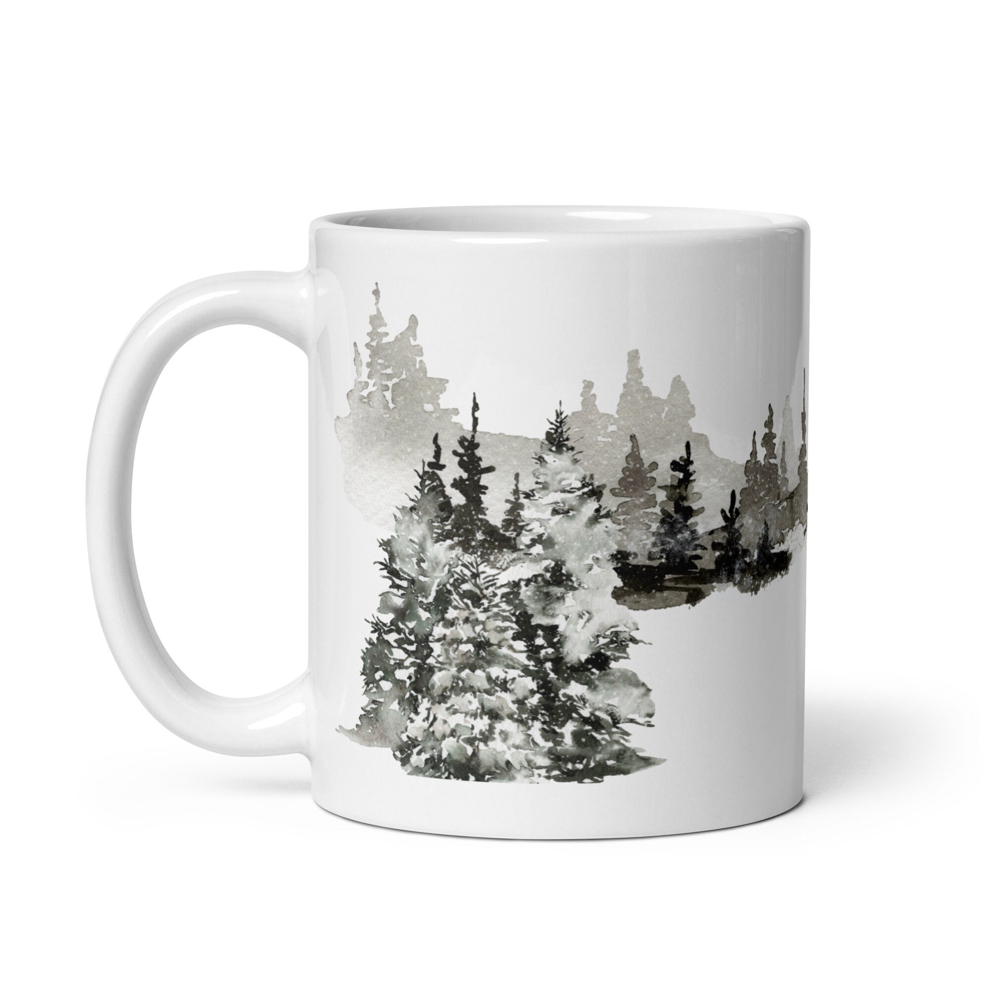 Winter Wonderland Mug of Cabin in the Woods, Christmas Gift for Him ...