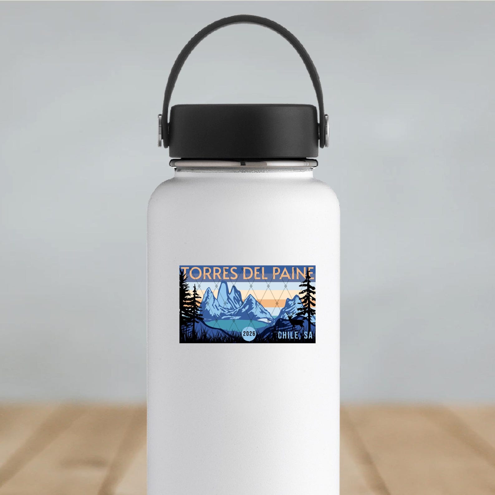 Torres Del Paine National Park 2026 Waterproof Vinyl Sticker, UV ...